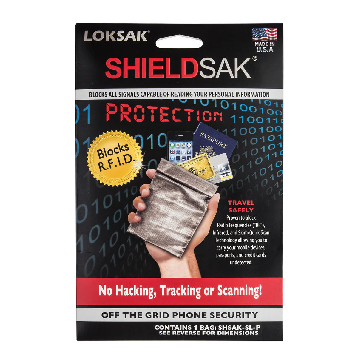 Loksak Shieldsak RF Scanning Protection Pouch - 4.5" x 7.5" | Sport ...