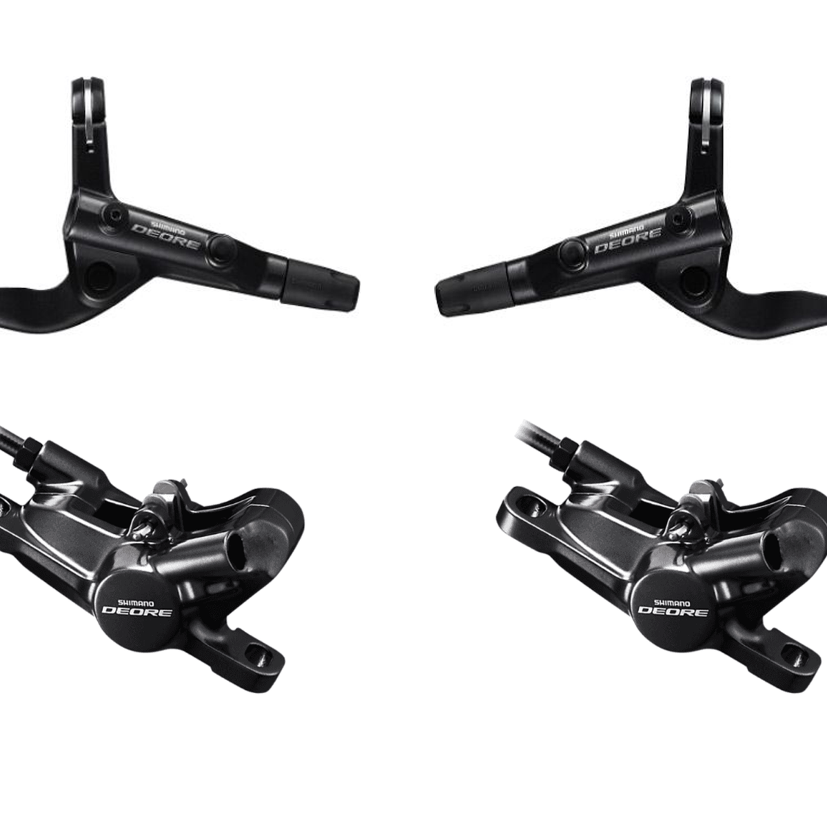 Shimano Deore T6000 / M6000 Hydraulic Disc Brake Set - Black | Sport ...
