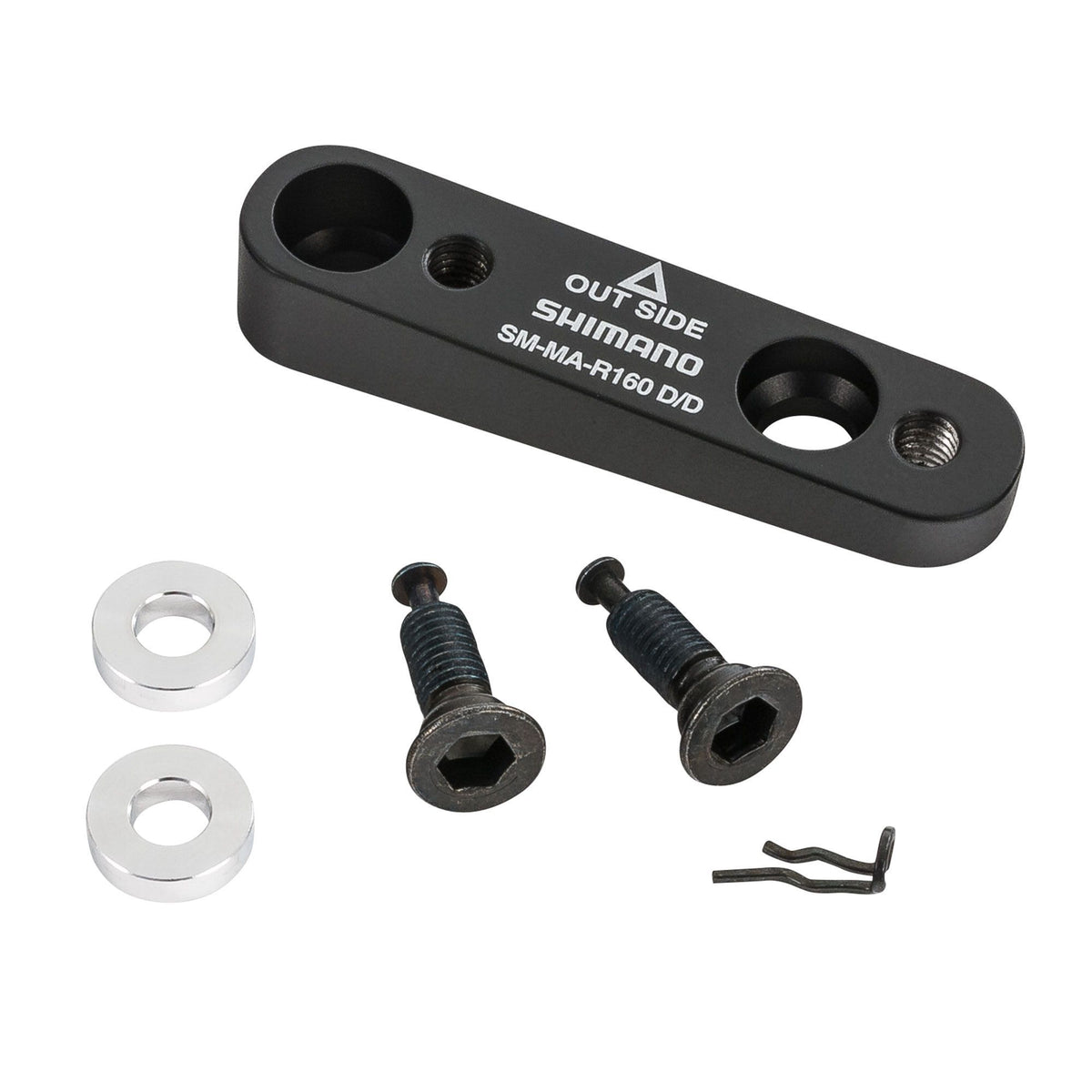 Shimano 160mm Flat Mount Disc Mount Adapter R160 - SM-MA-90-R160 D/D ...