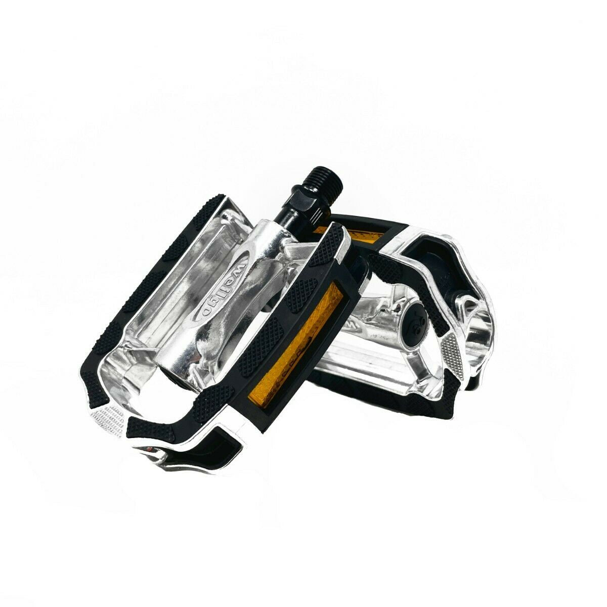 Wellgo Alloy City / Trekking Urban Flat Pedals With Rubber Grip - Silv ...