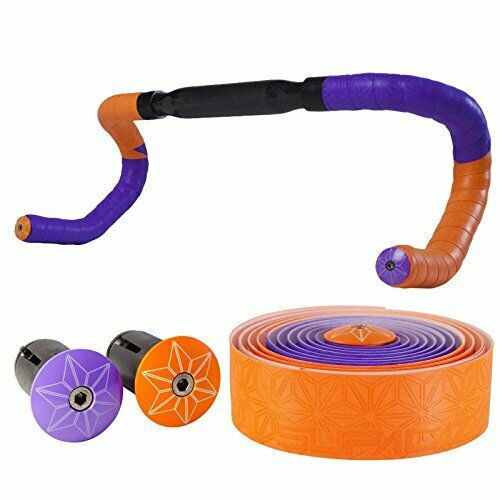 Supacaz Super Sticky Kush Bar Tape - Neon Purple & Orange | Sport & Leisure