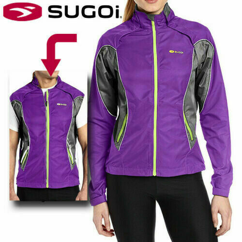 Sugoi Versa 2 In 1 Women's Reflective Running Cycling Jacket / Vest ...