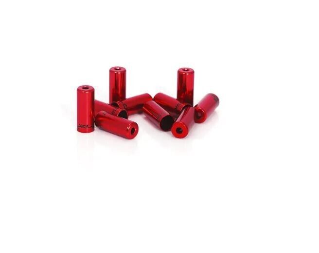 XLC BR-X10 5mm Brake Ferrules (Pack Of 10) - Red